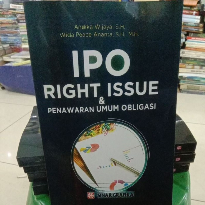 Jual Buku IPO RIGHT ISSUE & Penawaran Umum Obligasi - Andika Wijaya ...
