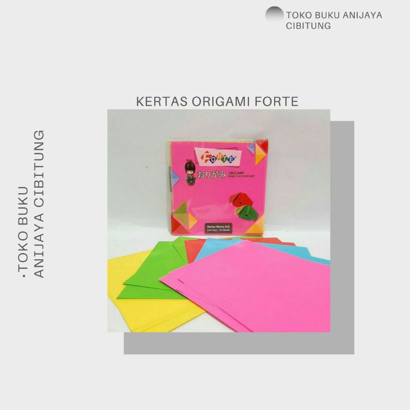 Jual KERTAS ORIGAMI FORTE / KERTAS ORIGAMI LIPAT | Shopee Indonesia