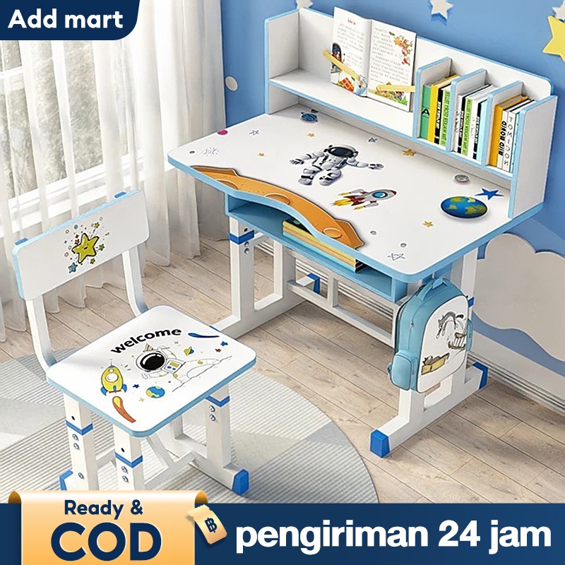 Jual Meja Belajar Anak Set Kursi Meja Belajar Aesthetic Meja Sekolah ...