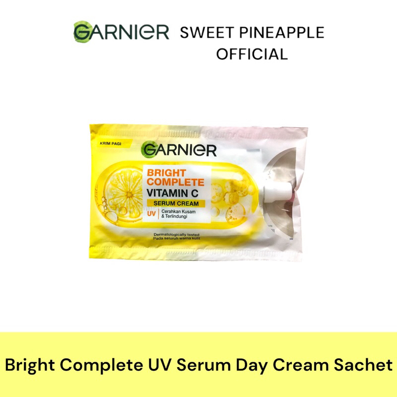 Jual ( Sachet ) Garnier Bright Complete Serum Cream 7ml | Shopee Indonesia