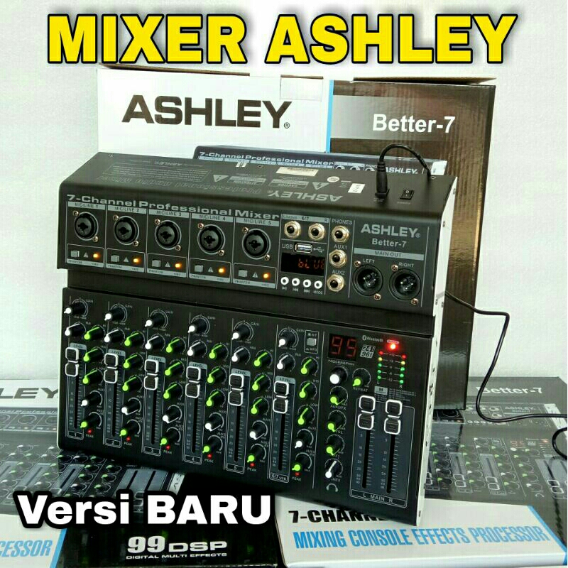 Jual Mixer Ashley Better-7 Original Ashley Better7 versi BARU 99DSP ...