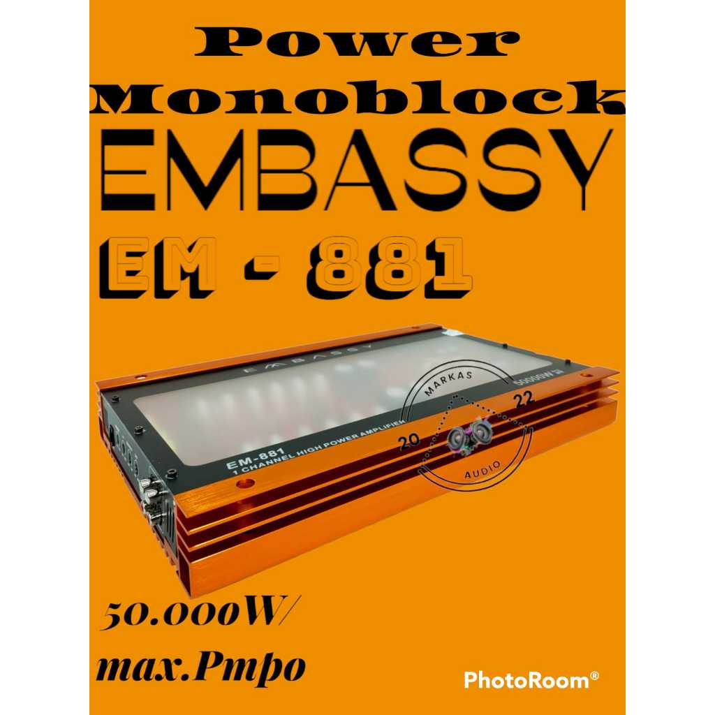 Jual POWER MONOBLOCK EMBASSY 1 Channel 50000 Watt EM-881 | Shopee Indonesia