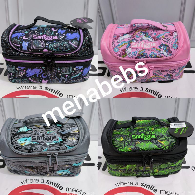 Jual Smiggle Wild Side Double Decker Lunchbox original store Singapura ...