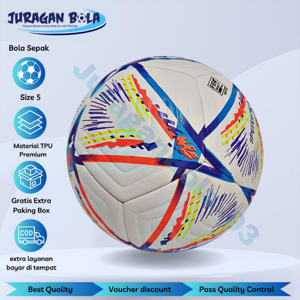 Jual Bola Sepak Bola Size 5 Bola Kaki Pildun Alrihla Sepakbola Lapang ...