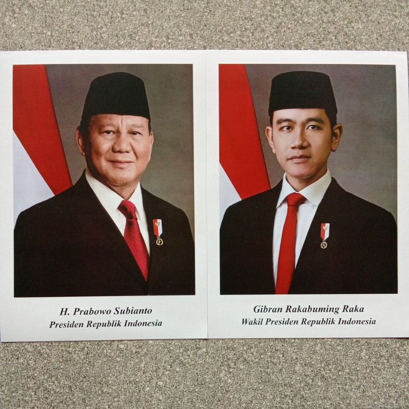Jual Poster Presiden dan Wakil Presiden Indonesia 2024-2029 (1 Set) | Shopee Indonesia