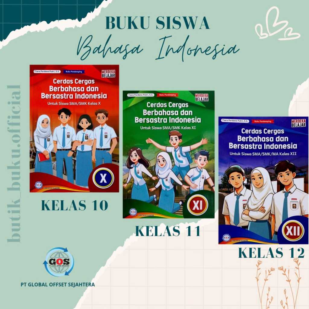 Jual BUKU SISWA BAHASA INDONESIA KELAS 10,11,12 KURIKULUM PENGGERAK-MERDEKA SMA/SMK/MA (PENERBIT ...