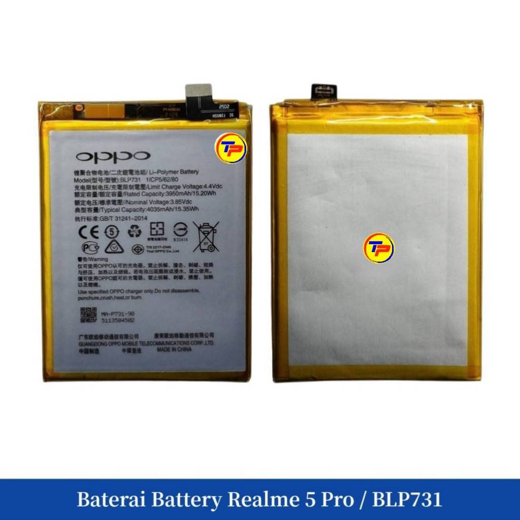 Jual Baterai Battery Realme 3 / 3 Pro / X Lite / Real C2 / 5 Pro / Real ...