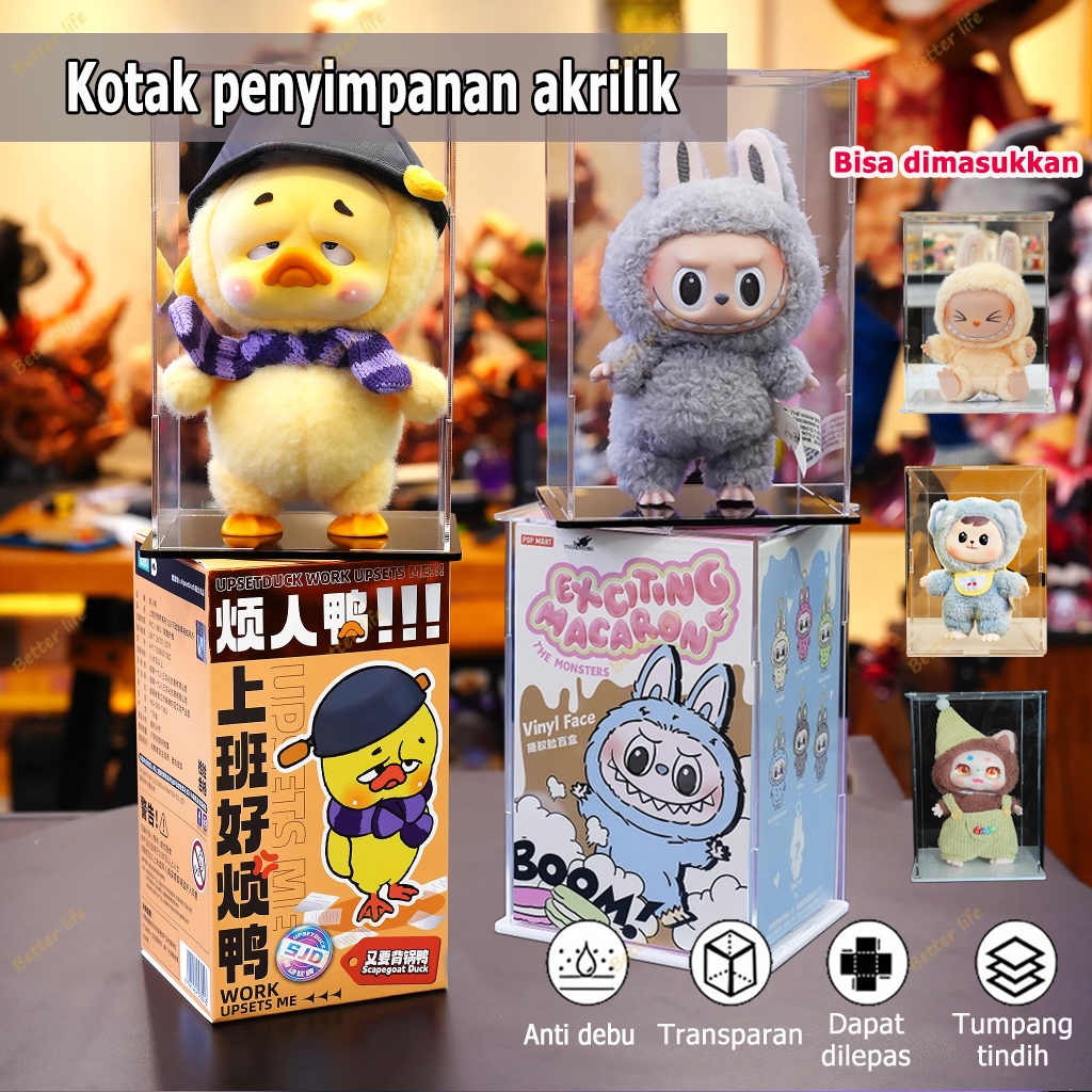 Jual [COD] Box Display Figure /labubu/ Upset Duck/ Rak Display ...