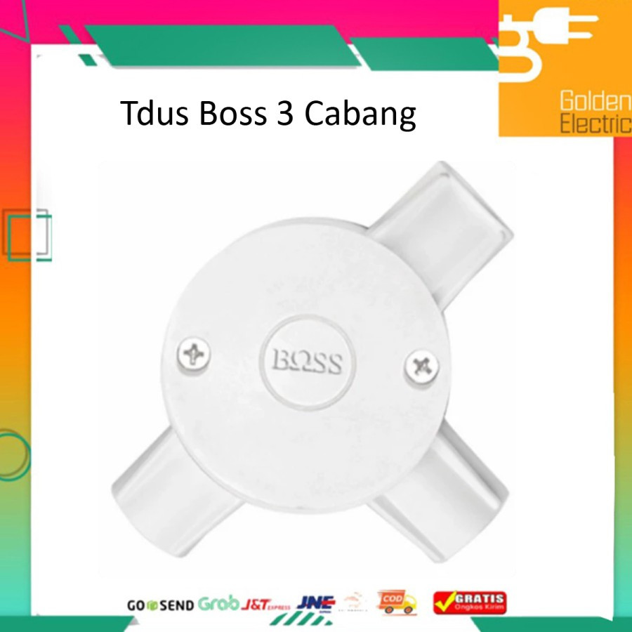 Jual BOSS PVC B240/20/3 20mm 3 Way Junction Boxes Tdus 3 Arah Series ...