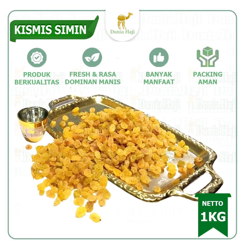 Jual Kismis SIMIN // Kismis Anggur Kristal Warna Emas Rasaa Manis Oleh ...