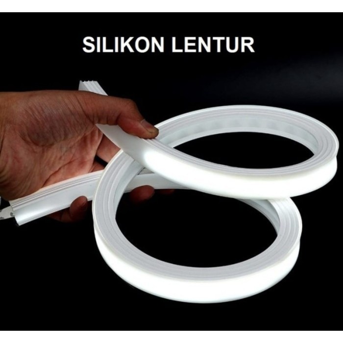 Jual Housing Kap Rumah Lampu LED Strip Flexible Silicon Body Putih ...