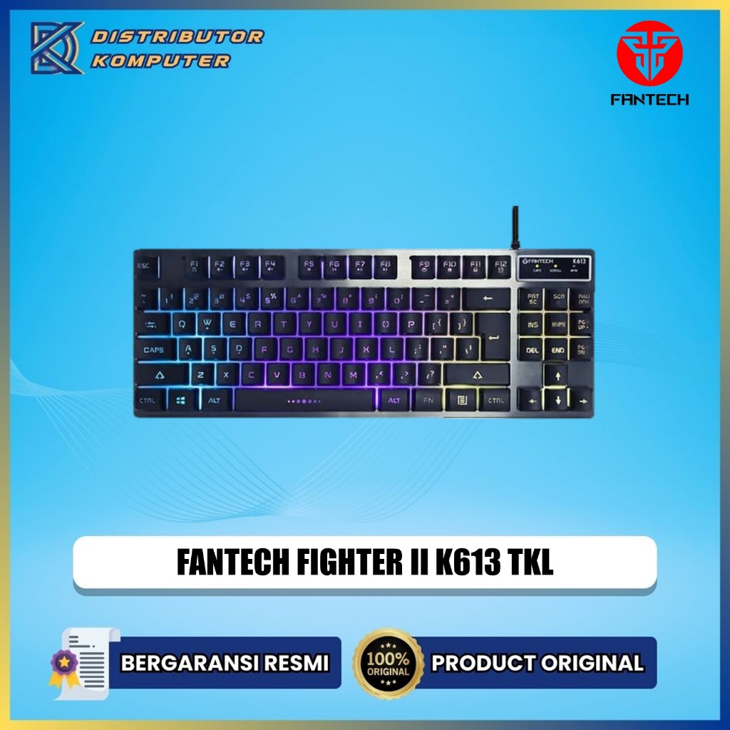 Jual FANTECH KEYBOARD GAMING FIGHTER II K613 TKL TENKEYLESS RGB | Shopee Indonesia