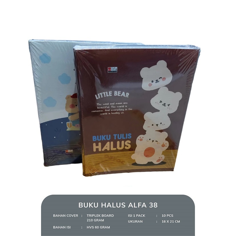 Jual BUKU TULIS HALUS 38 LEMBAR 1 PACK ISI 10 PCS | Shopee Indonesia