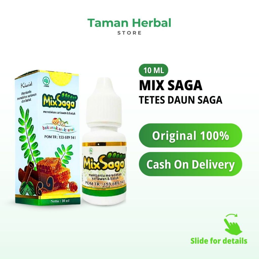 Jual Mix Saga Tetes Daun Saga Green Zone (10 ml) | Redakan Sariawan dan ...