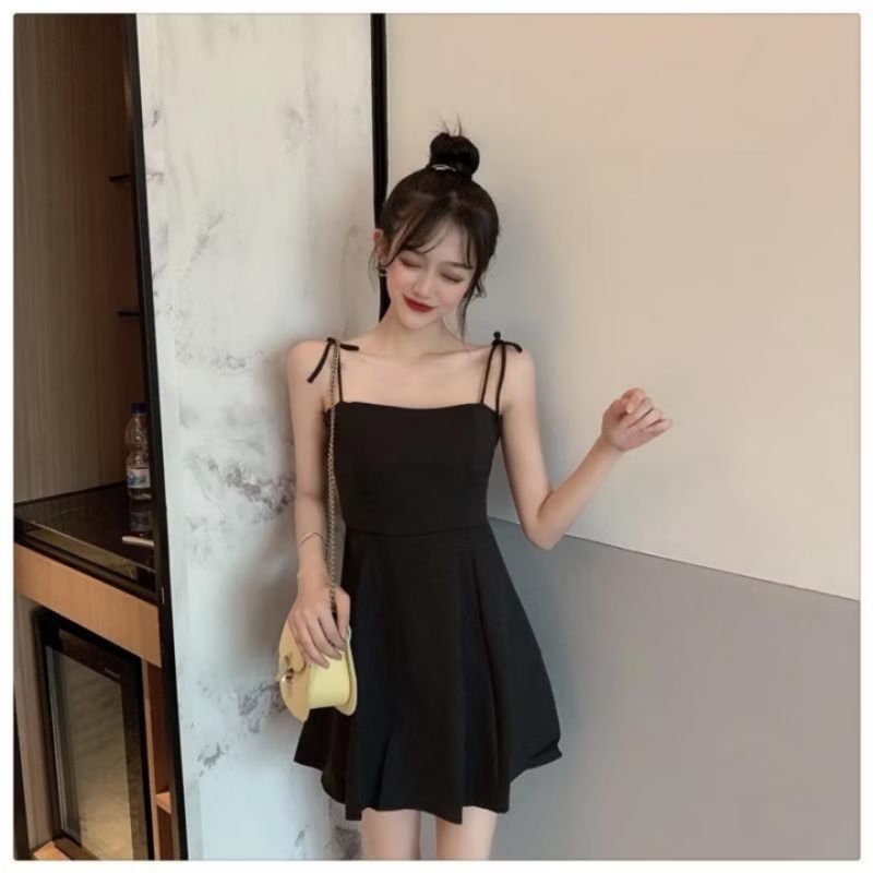 Jual Dress korean style mini party gaun wanita - A-line korean sexy ...