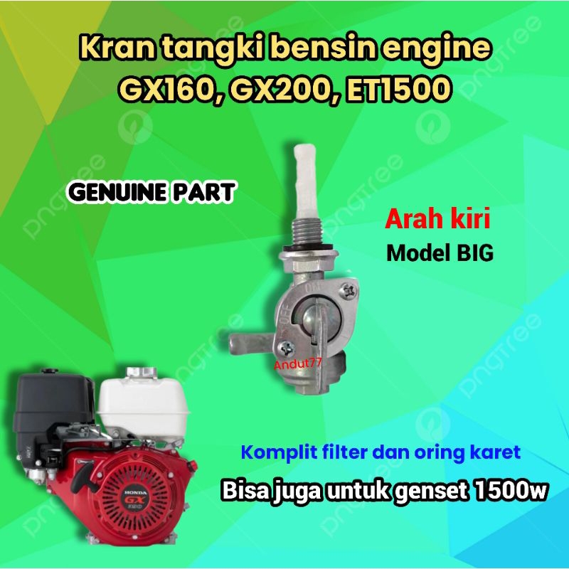 Jual Kran bensin minyak engine OHV GX 160 200 genset 5000w diesel tarik ...