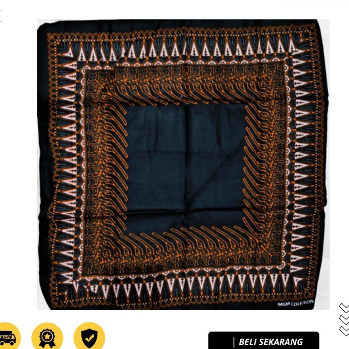 Jual SLAYER SEGI EMPAT MOTIF BATIK KERIS UKURAN 55x55 CM | Shopee Indonesia