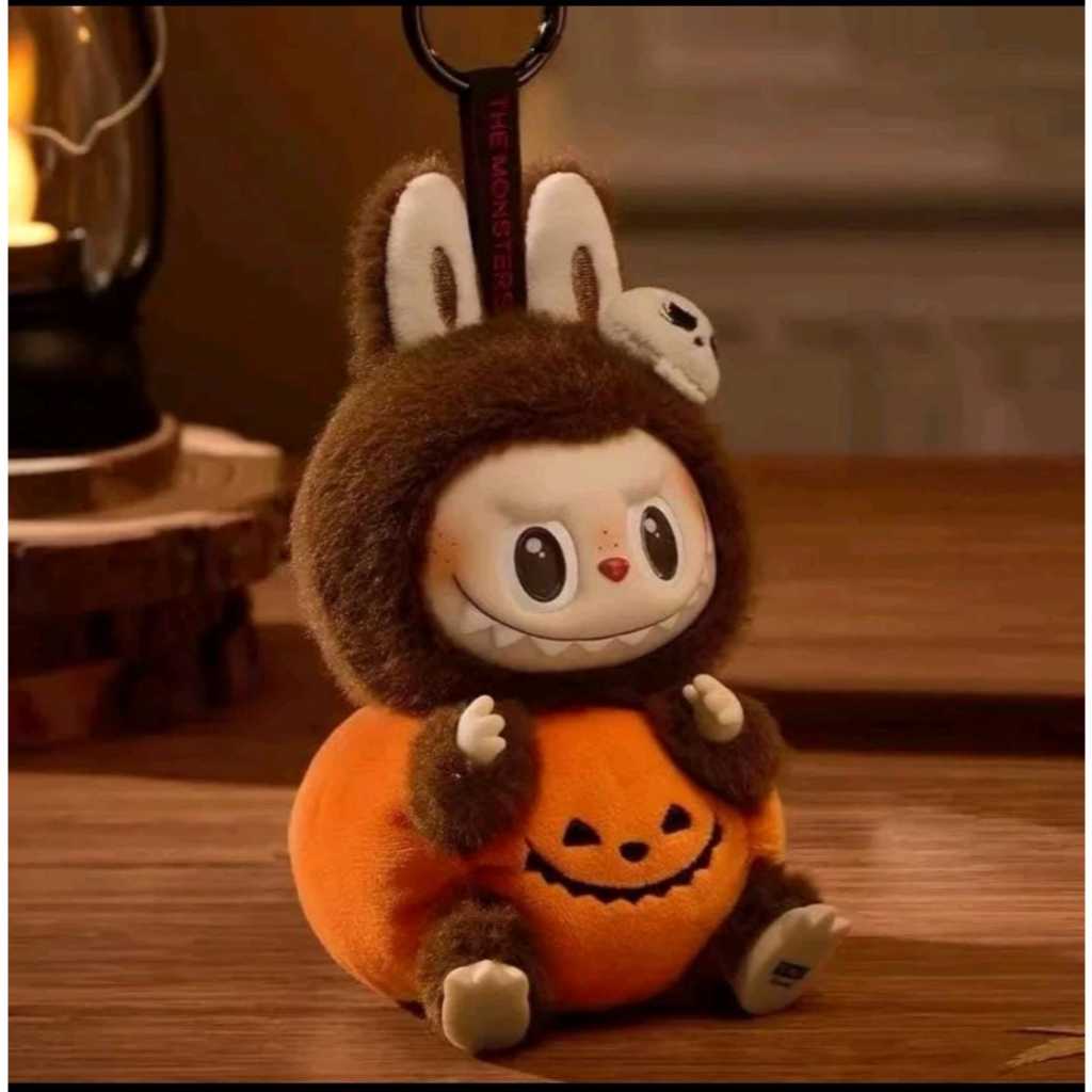 Jual LABUBU Hallowen Pumpkin The Monsters Gantungan Kunci Boneka Labubu ...