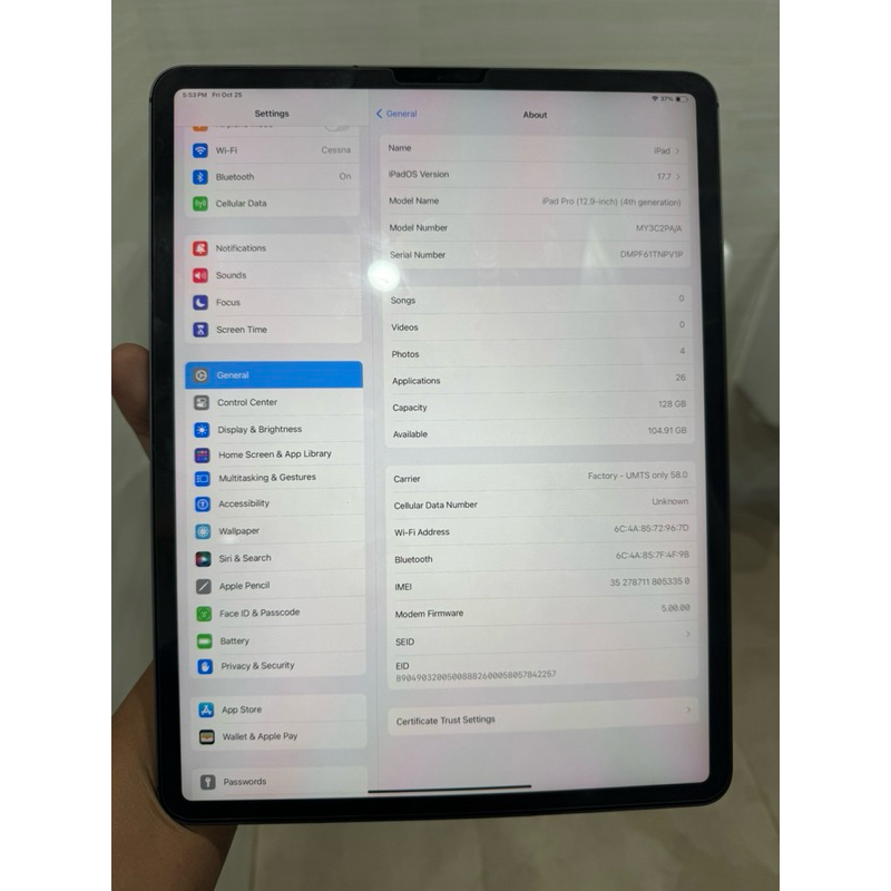 Jual ipad pro 12,9 gen4 128gb | Shopee Indonesia