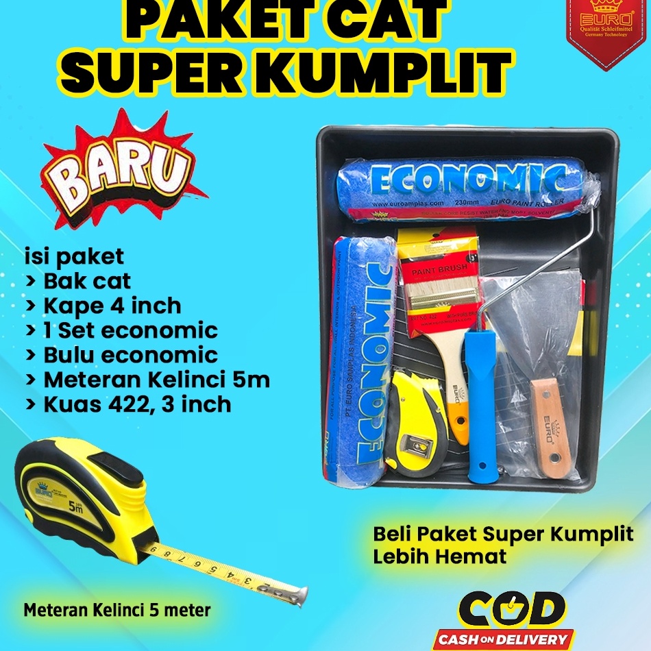 Jual Harga Terkini Paket Alat Cat Tembok pertukangan untuk cat dinding ...