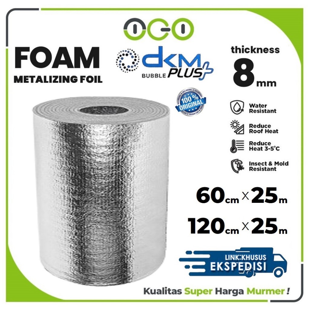 Jual Peredam Panas Atap Rumah DKM Tebal 8mm / Bubble Insulation ...