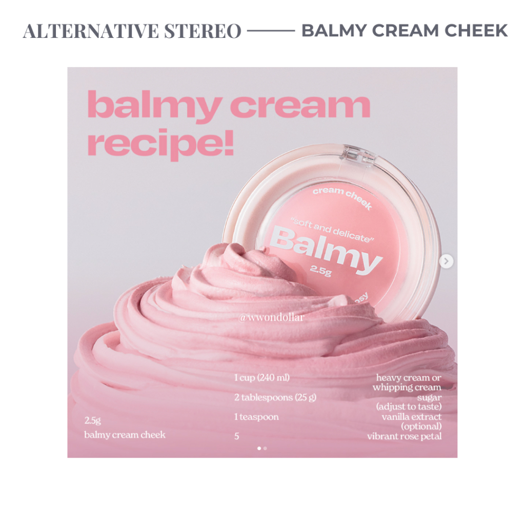 Jual pre order - alternative streo balmy cream cheek | liquid blush ...