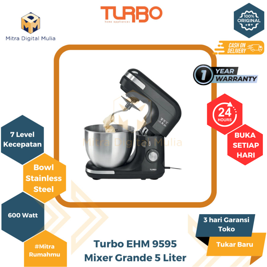 Jual Turbo EHM 9595 Stand Mixer 5 Liter | Shopee Indonesia