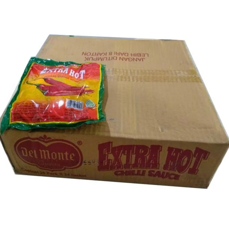 Jual Delmonte Saos Sambal Extra Hot Sachet Stick 1 Dus isi 20 pak x 24 ...