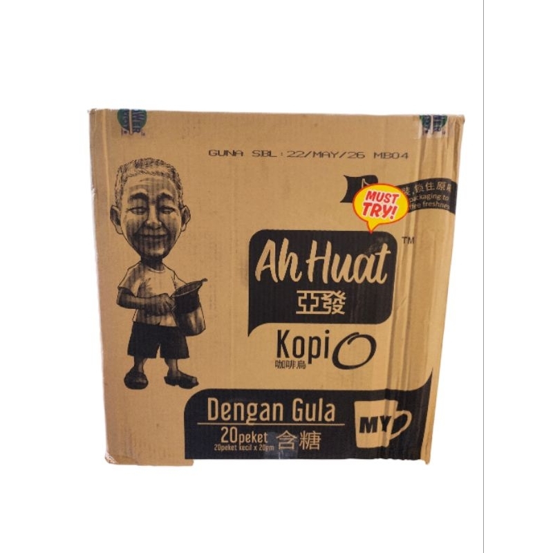 Jual Coffe Ahuat O With Sugar (1D x 20Pkt x 400G) | Shopee Indonesia