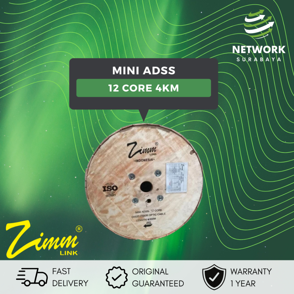 Jual ZIMMLINK MINI ADSS 12C 4KM Mini ADSS - 6,8mm Diameter , 1*Blue ...