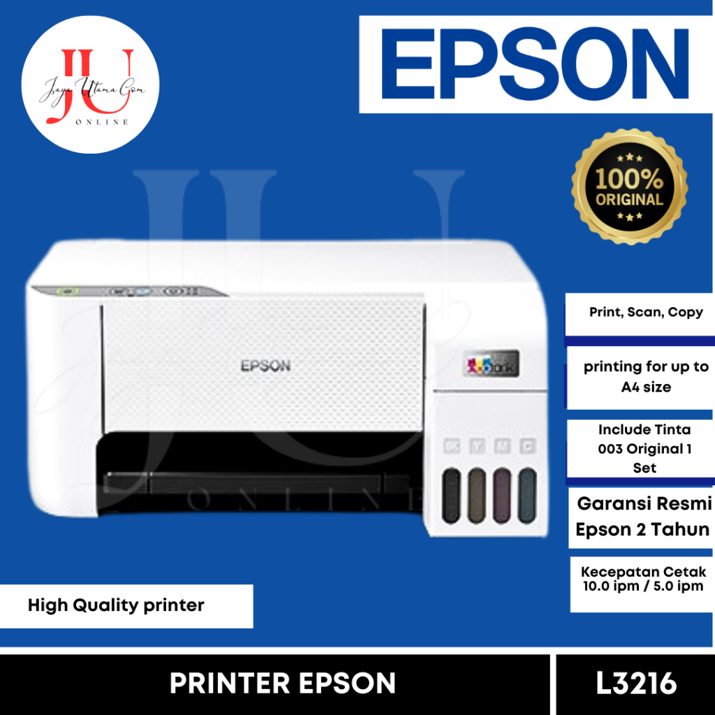 Jual Printer Epson L3210 BLACK / L3216 WHITE Print Scan Copy Original Epson Printer Multifungsi ...
