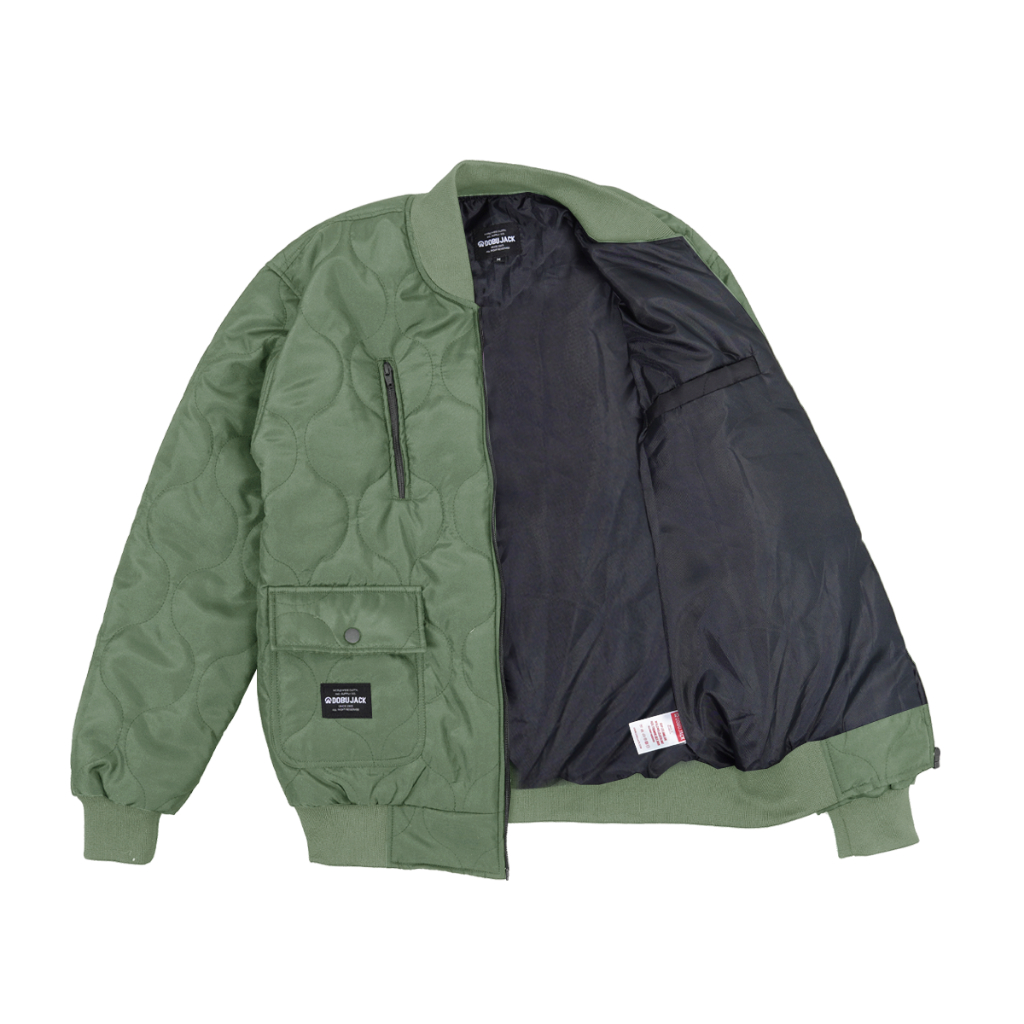 Jual Dobujack Jacket Quilting Dobby Soft Olive | Shopee Indonesia