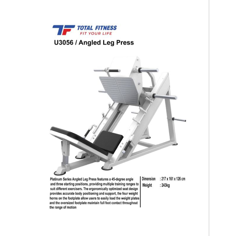 Jual Alat Fitness Commercial Angled Leg Press | Shopee Indonesia