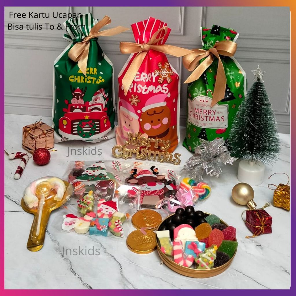 Jual Parcel Hampers Mini Bag Natal/Bingkisan Christmas isi Chocoballs ...