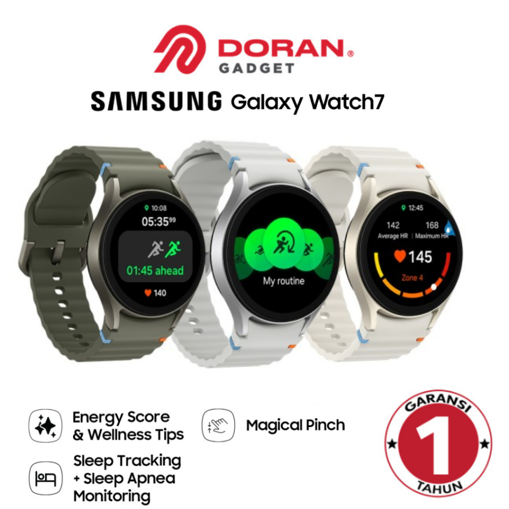 Jual Samsung Galaxy Watch 7 40mm / 44mm Smartwatch AI, Prosesor 3nm ...
