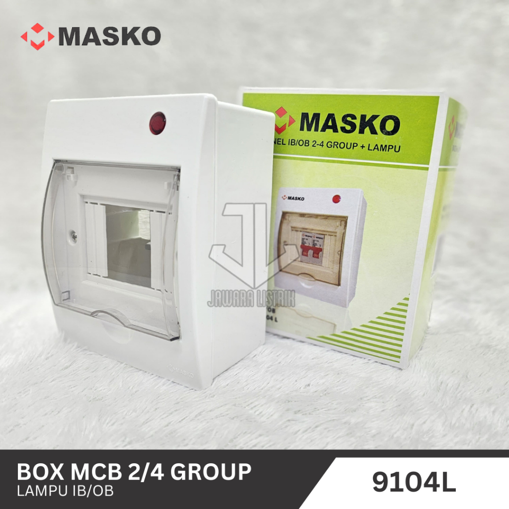 Jual BOX MCB 2/4 GRUB IB / OB + LAMPU MERK MASKO 9104 L 9104L INBOW ...