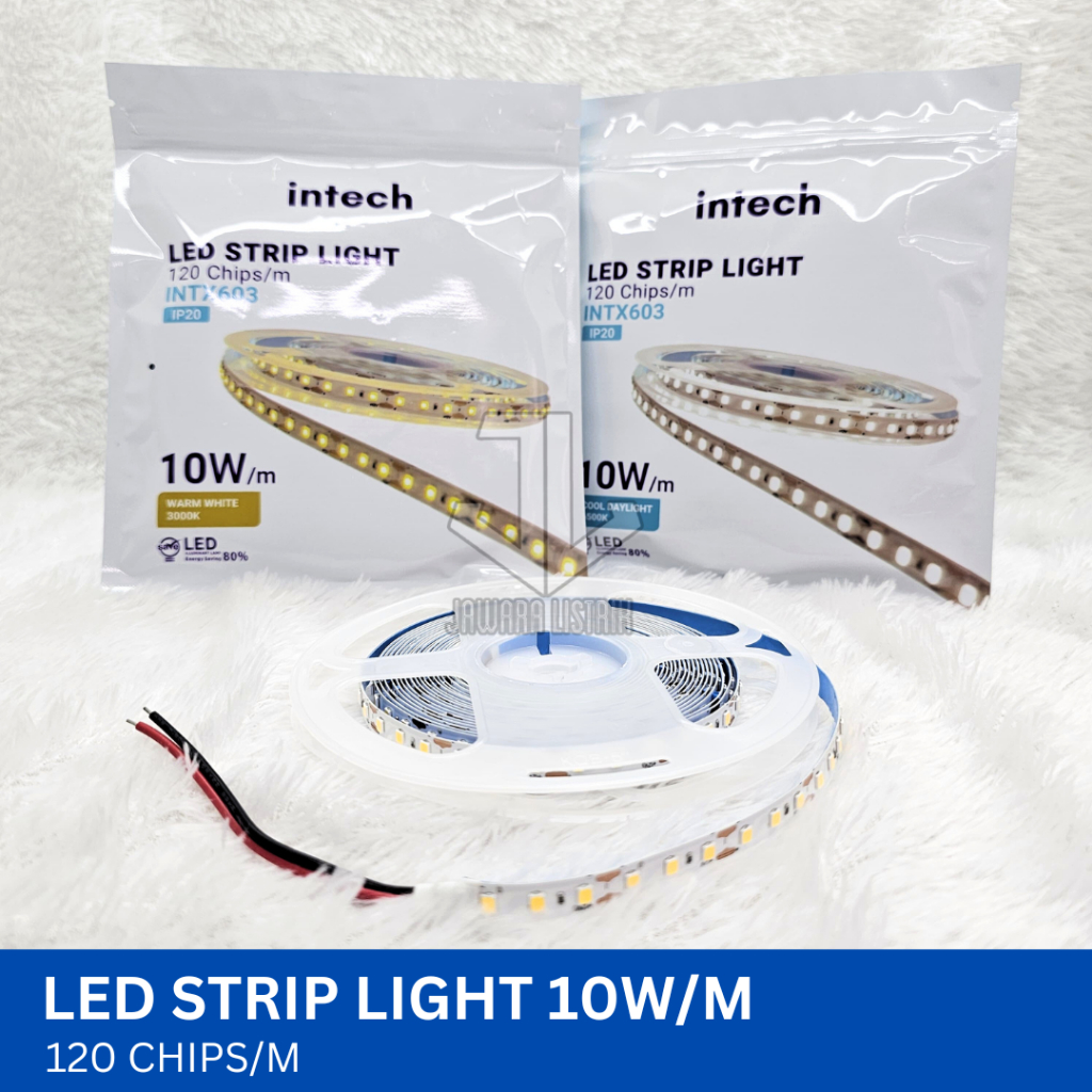 Jual INTECH LED STRIP 120 LED/M CHIPS/M LIGHT 10W/M PANJANG 5 METER ...