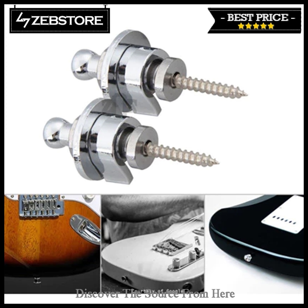 Jual Pengunci Strap Lock Gitar Model Schaller End Pin Cantolan Chrome ...