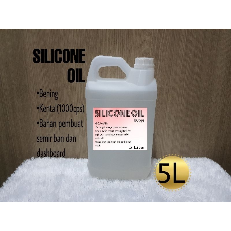 Jual SILICONE OIL 5 LITER / MINYAK SILICON / PELUMAS - 5 LITER | Shopee Indonesia