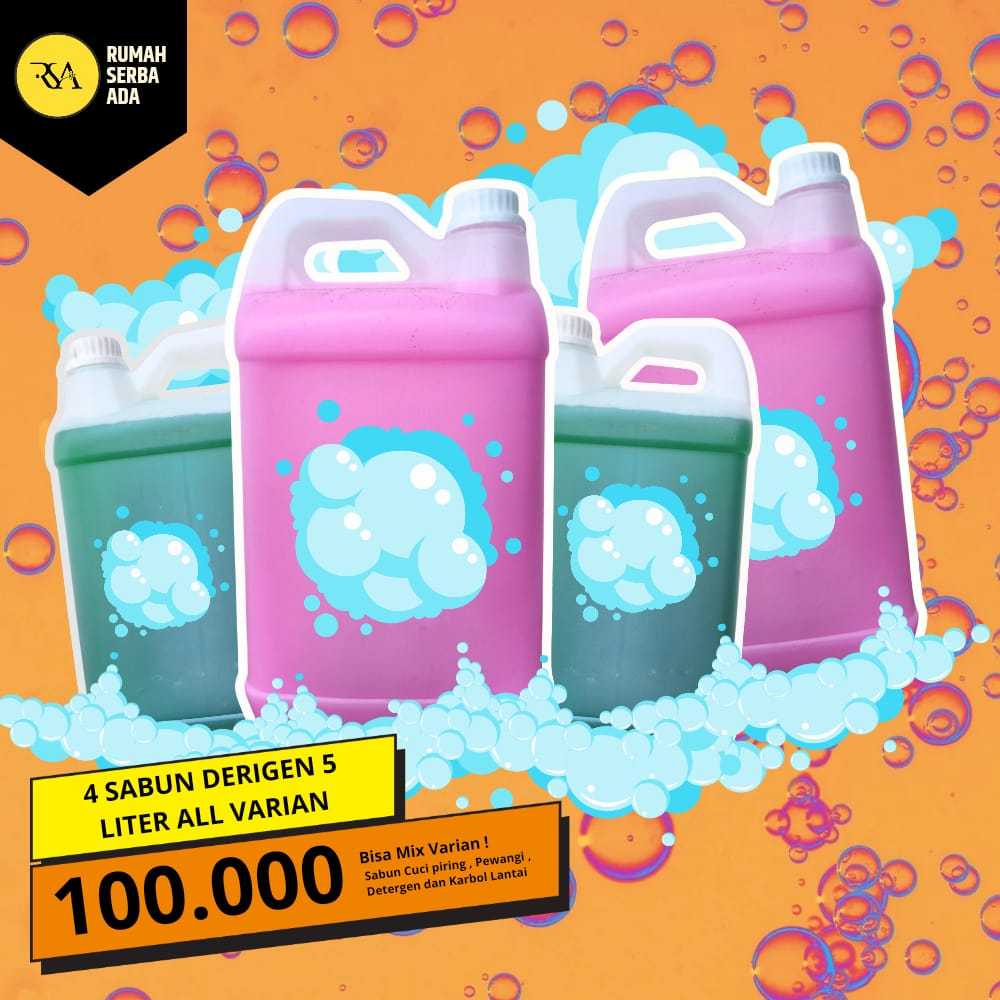 Jual 4 DIRIGEN SABUN 5 LITER/Deterjen Laundry Liquid Ekonomis 5 liter ...