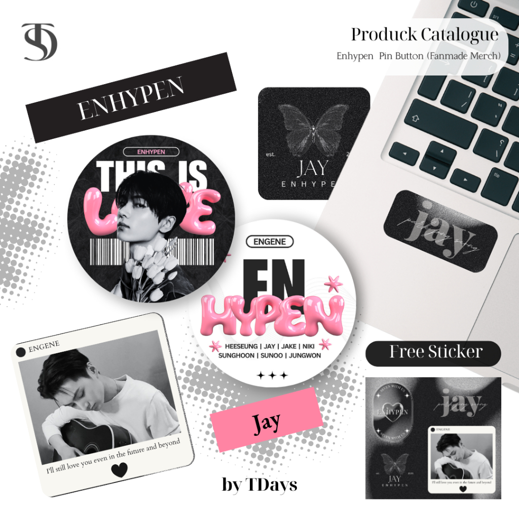 Jual PIN BUTTON ENHYPEN - Pin Bros Peniti 44 MM - Aksesoris Tas ...