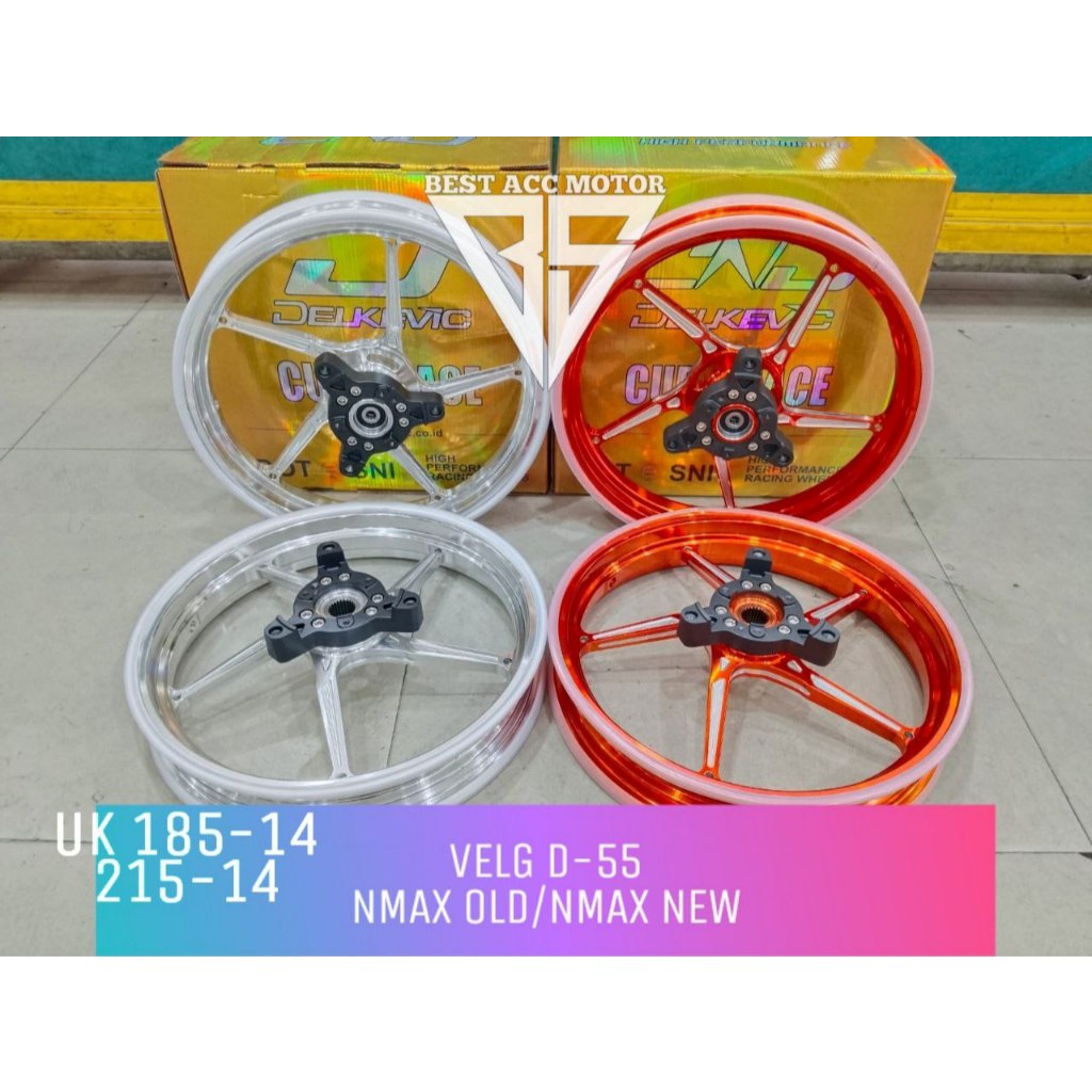 Jual velg delkevic AK55 NMAXTURBO NMAX NEW 2020 2024 RING 14 ORIGINAL DELKEVIC | Shopee Indonesia