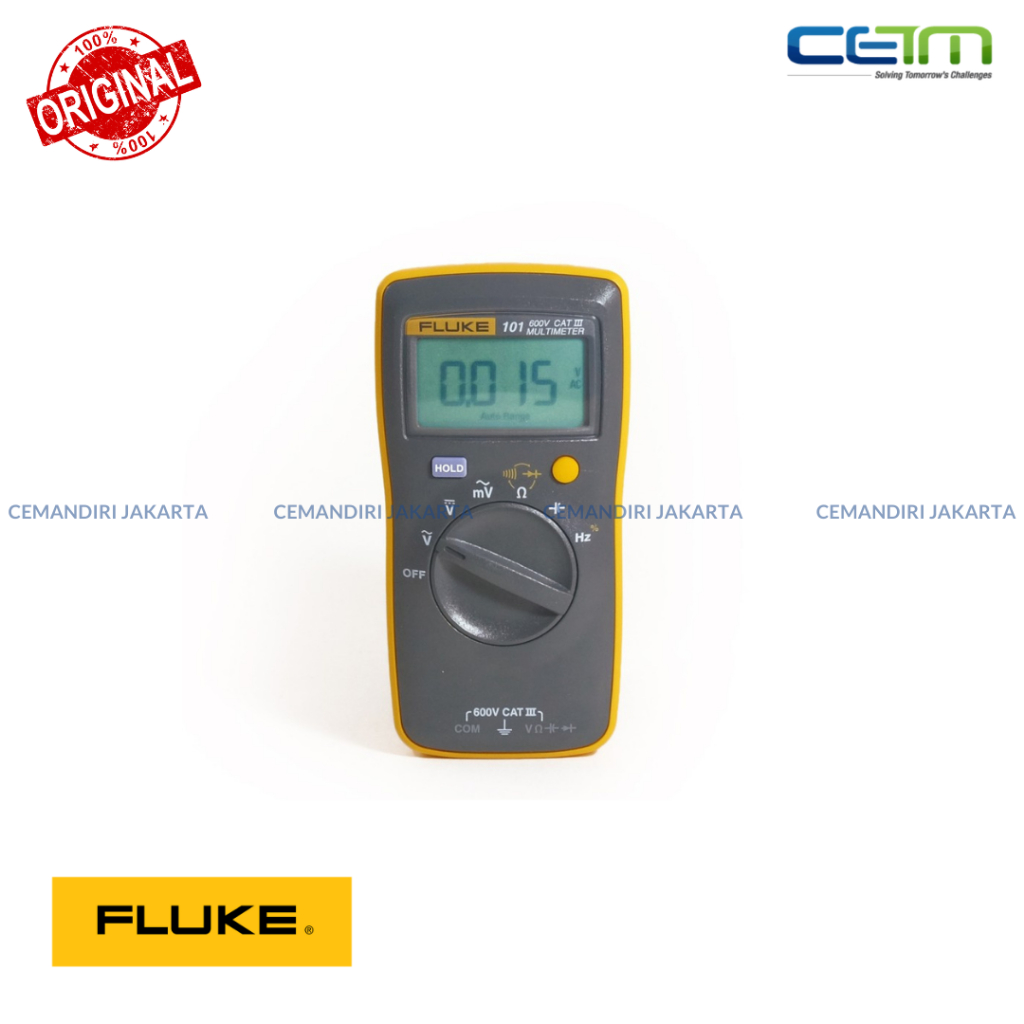 Jual Fluke 101 Digital Multimeter (CAT III 600V) | Shopee Indonesia