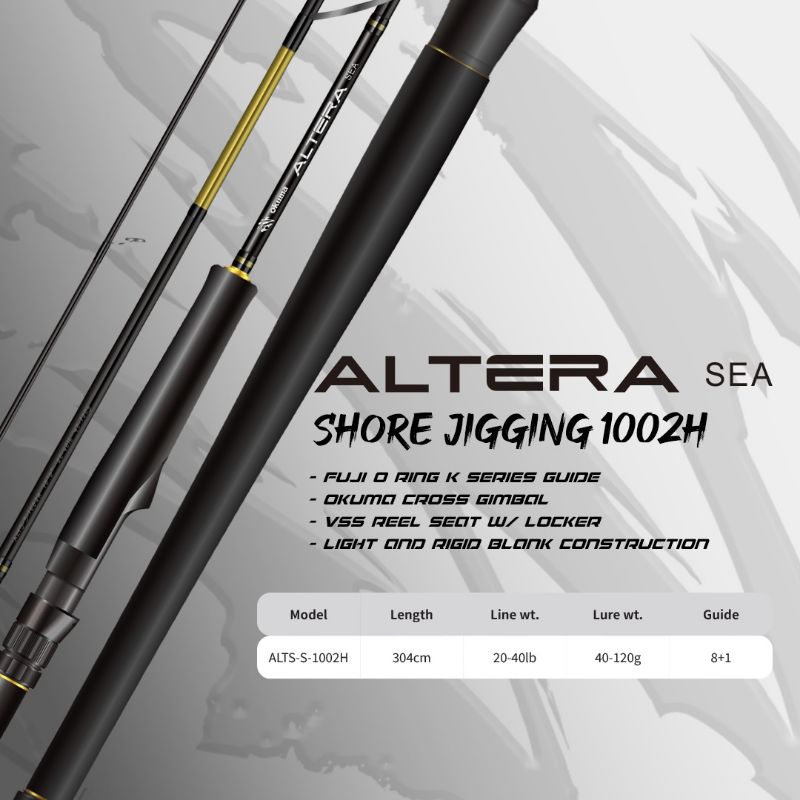 Jual New Rod Okuma Altera SEA ALTS-S-1002H/ALTS-S-662UL Joran ...