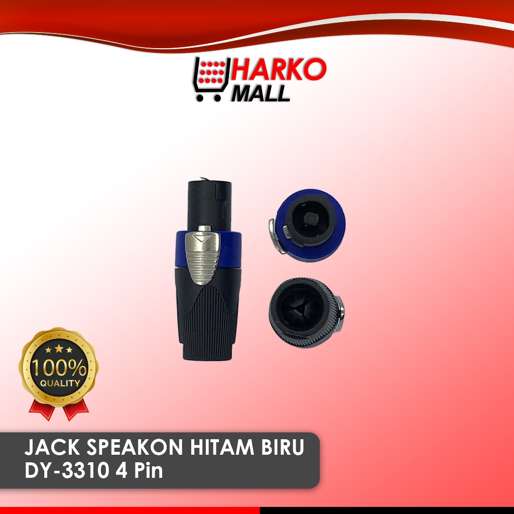 Jual Jack Speakon Original / Jek Spikon / Jeck Spicon Speaker 4 Pin ...
