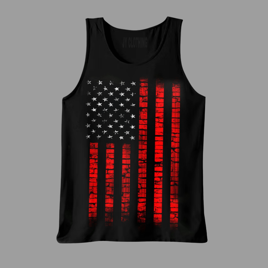 Jual Singlet Pria Hitam Santai Motif Bendera | Shopee Indonesia