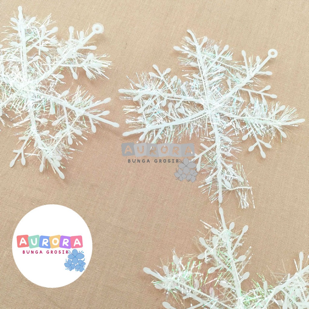 Jual 3pcs Snowflakes Bunga Salju Dekorasi Emas Hiasan Christmas Hampers ...