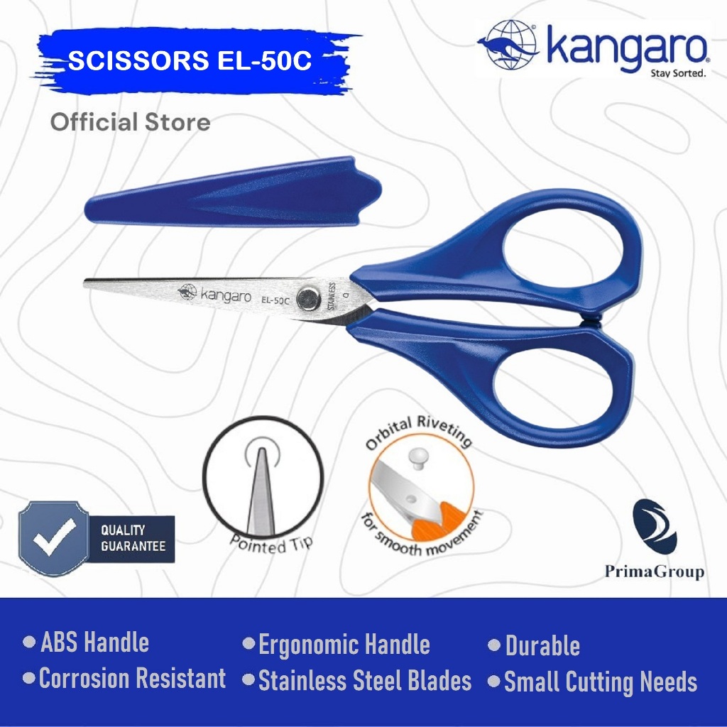 Jual Gunting Kecil EL-50C / Gunting Kertas EL-50C / Kids Scissors ...
