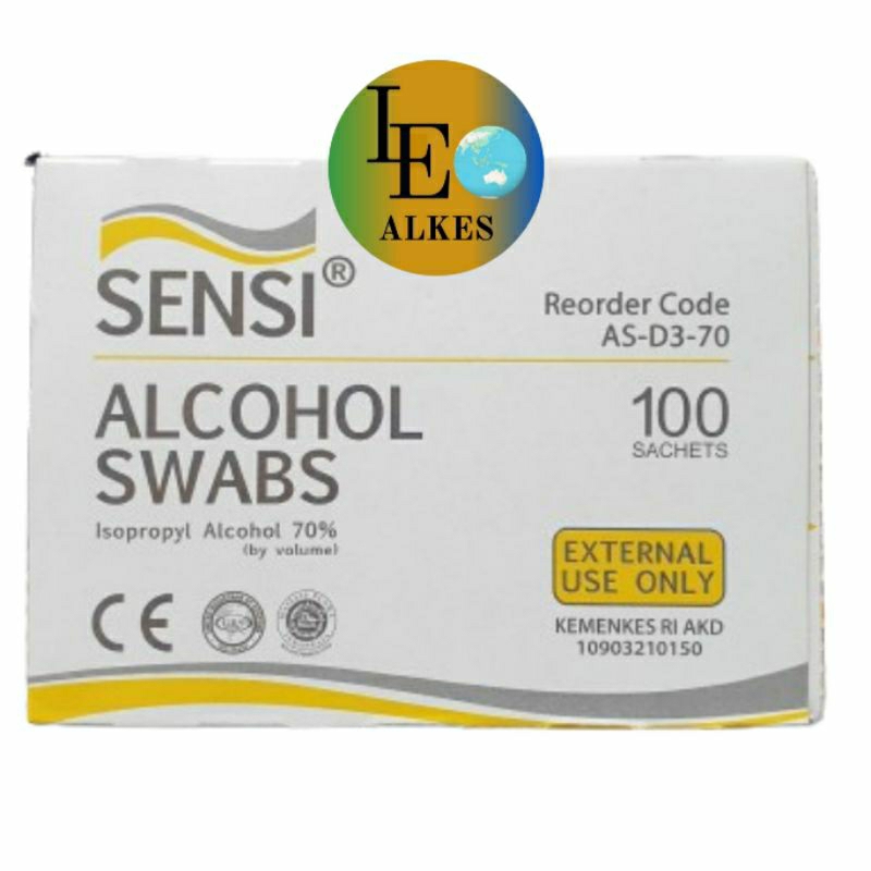 Jual Alkohol Swab Sensi Kapas Alkohol Tisu Alcohol Pads | Shopee Indonesia