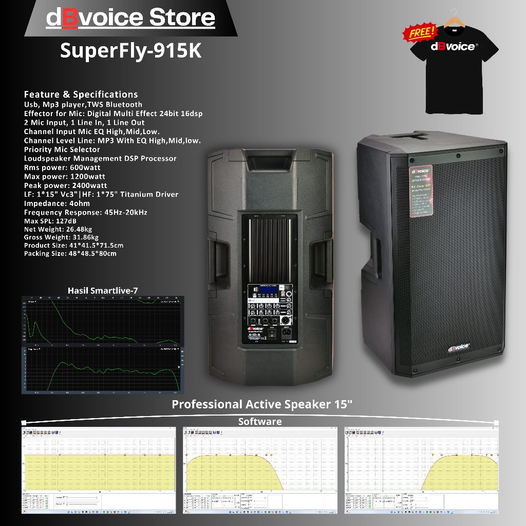 Jual Speaker Aktif 15inch Sudah DSP, USB TWS Bluetooth, 16dsp Efek ...